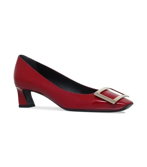 ROGER VIVIER Belle Vivier Block Heel Pumps - Red