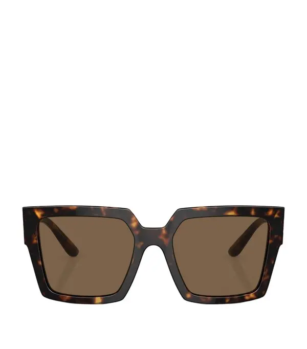 Dolce & Gabbana Tortoiseshell Square Frame Sunglasses - Brown