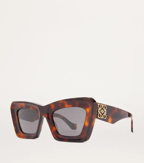 Loewe Bevelled Cat Eye Sunglasses - Brown