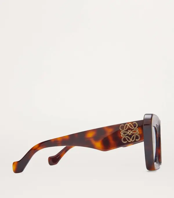 Loewe Bevelled Cat Eye Sunglasses - Brown