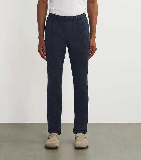 Paige Snider Drawstring Waist Trousers - Navy