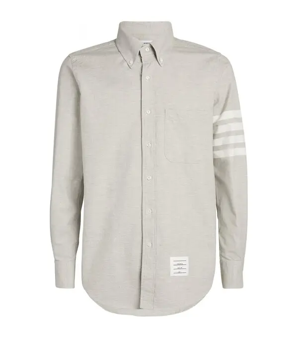 Thom Browne 4-bar Stripe Shirt - Grey