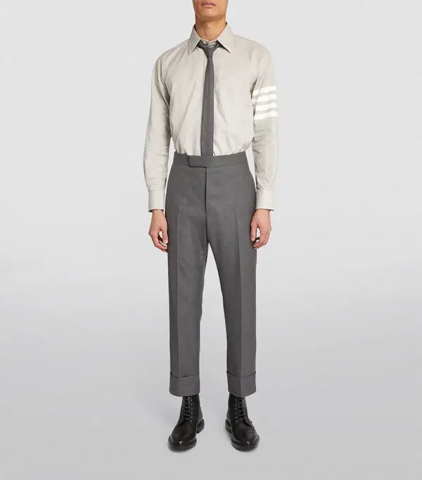 Thom Browne 4-bar Stripe Shirt - Grey
