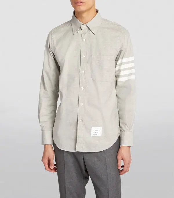 Thom Browne 4-bar Stripe Shirt - Grey