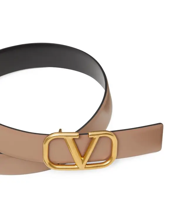 Valentino Garavani Reversible Vlogo Signature Belt - Brown
