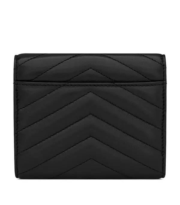 Saint Laurent Monogram Metalassé Trifold Wallet