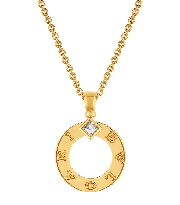 BVLGARI 18k Yellow Diamond Necklace - Gold