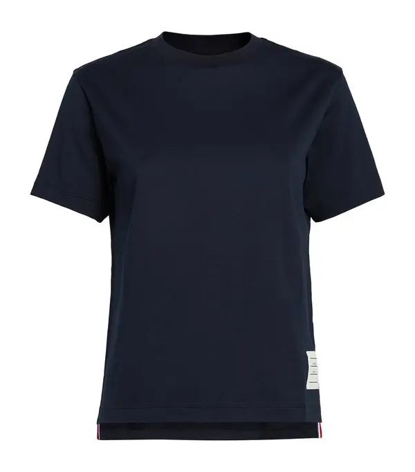 Thom Browne Name Patch T-shirt - Navy