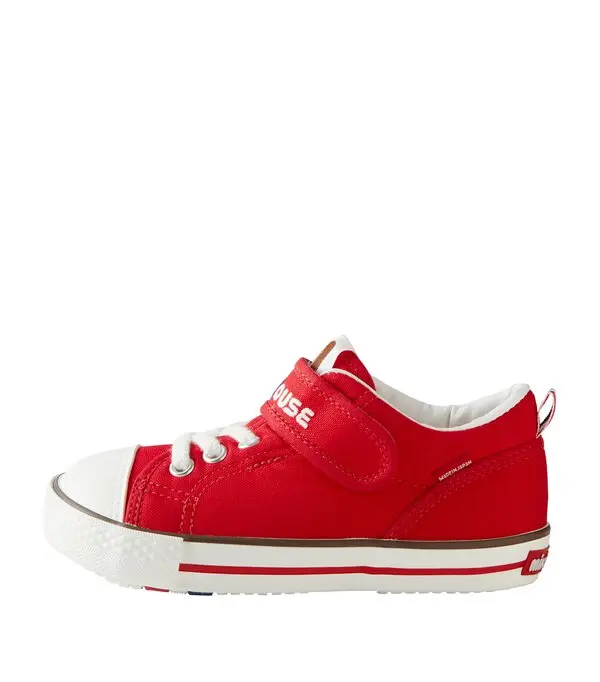 MIKI HOUSE Velcro Low-top Sneakers - Red