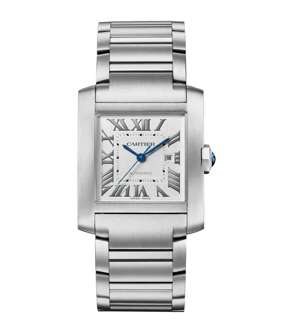 Cartier Tank Française Stainless Steel Watch - Silver