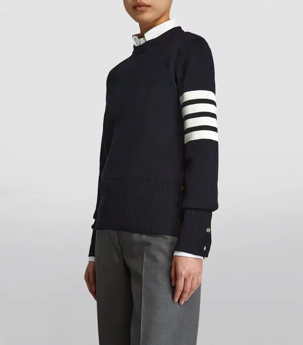 Thom Browne 4-bar Crew Neck Sweater