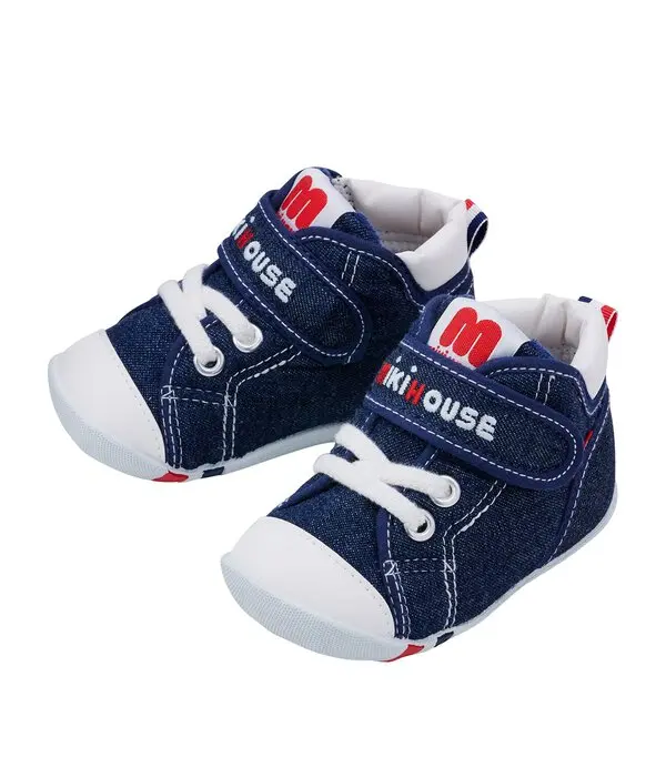 MIKI HOUSE Velcro High-top Sneakers