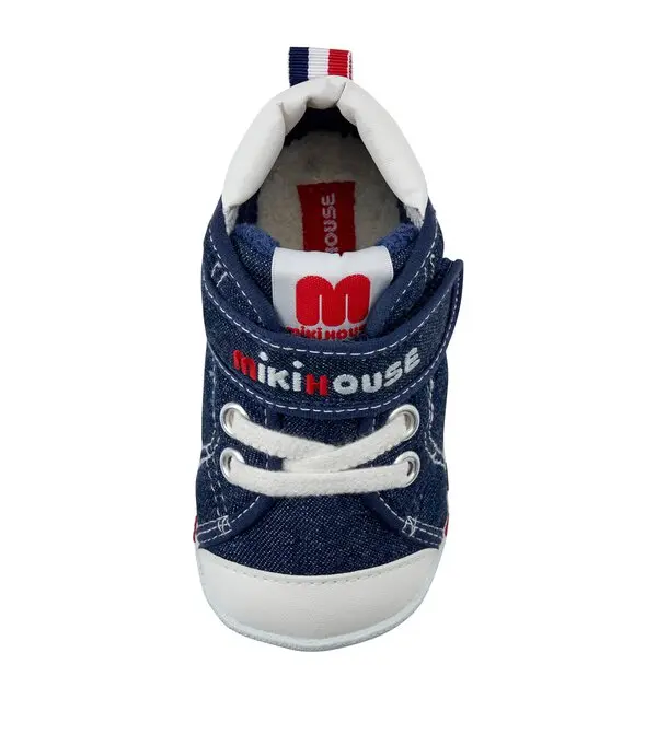 MIKI HOUSE Velcro High-top Sneakers