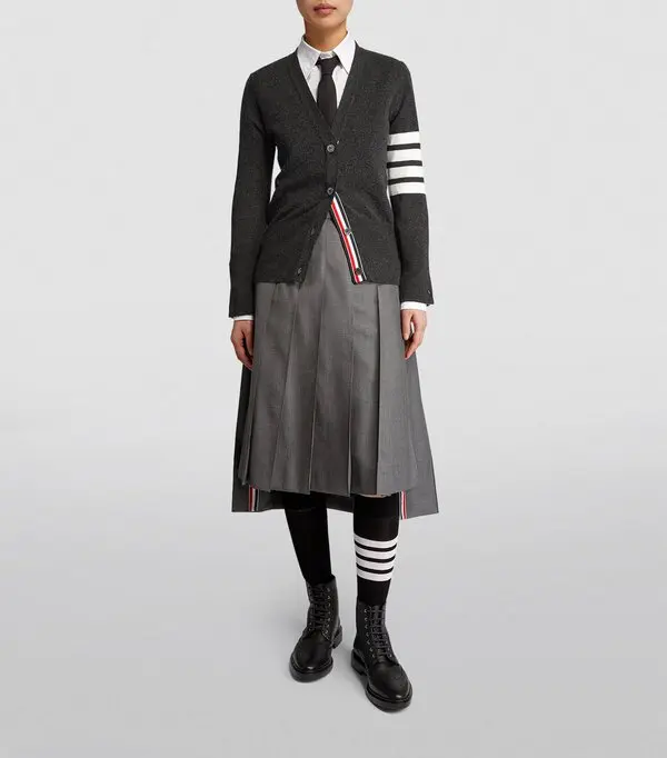 Thom Browne Four-bar Cashmere Cardigan