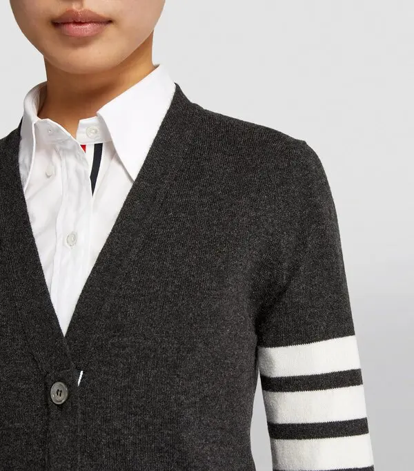 Thom Browne Four-bar Cashmere Cardigan