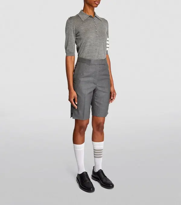 Thom Browne 4-bar Polo Shirt - Grey