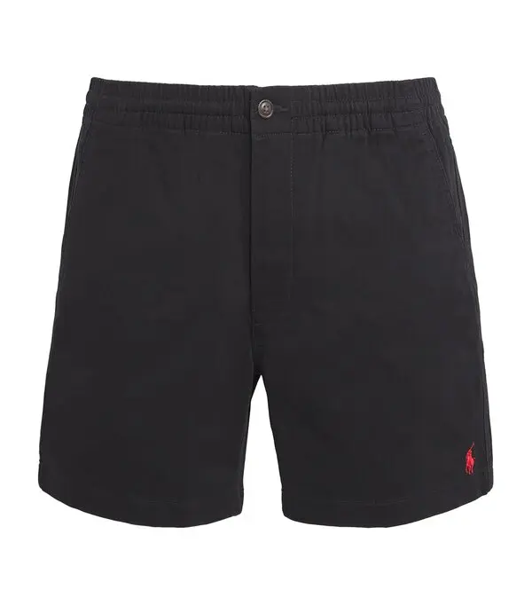 Polo Ralph Lauren Stretch-cotton Logo Shorts - Black