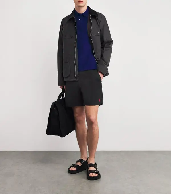 Polo Ralph Lauren Stretch-cotton Logo Shorts - Black