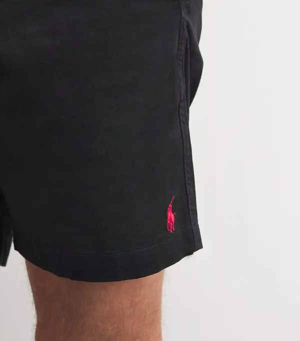 Polo Ralph Lauren Stretch-cotton Logo Shorts - Black