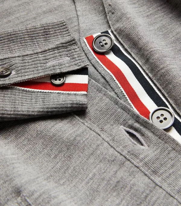 Thom Browne 4-bar Stripe Wool Cardigan