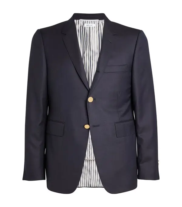 Thom Browne Wool Blazer - Navy