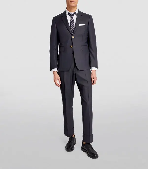 Thom Browne Wool Blazer - Navy
