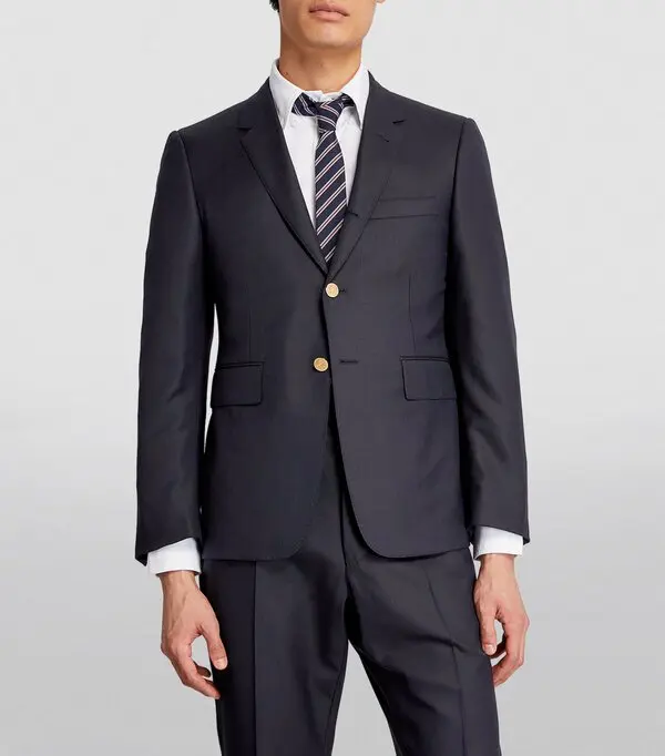 Thom Browne Wool Blazer - Navy