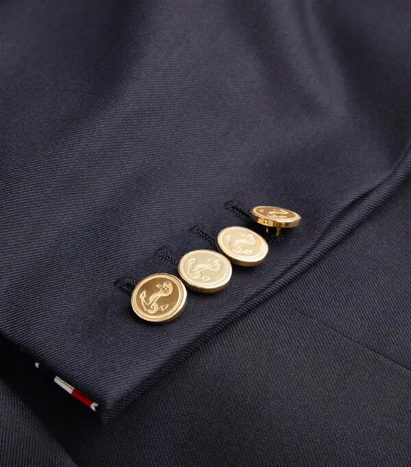 Thom Browne Wool Blazer - Navy