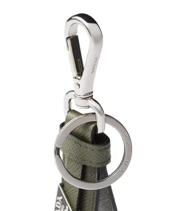 Prada Saffiano Leather Keychain