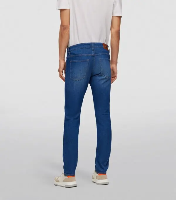 BOSS Slim-fit Stretch Denim Jeans - Blue