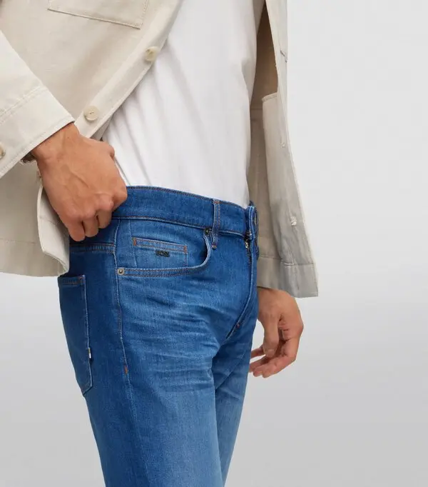 BOSS Slim-fit Stretch Denim Jeans - Blue