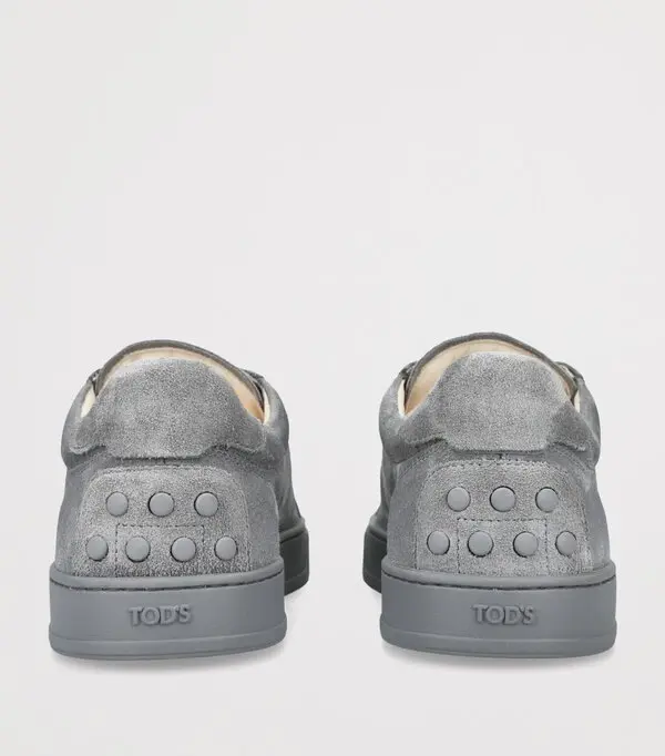 TOD'S Suede Cassetta Sneakers - Grey