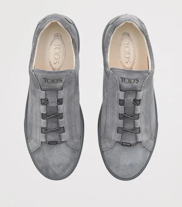 TOD'S Suede Cassetta Sneakers - Grey