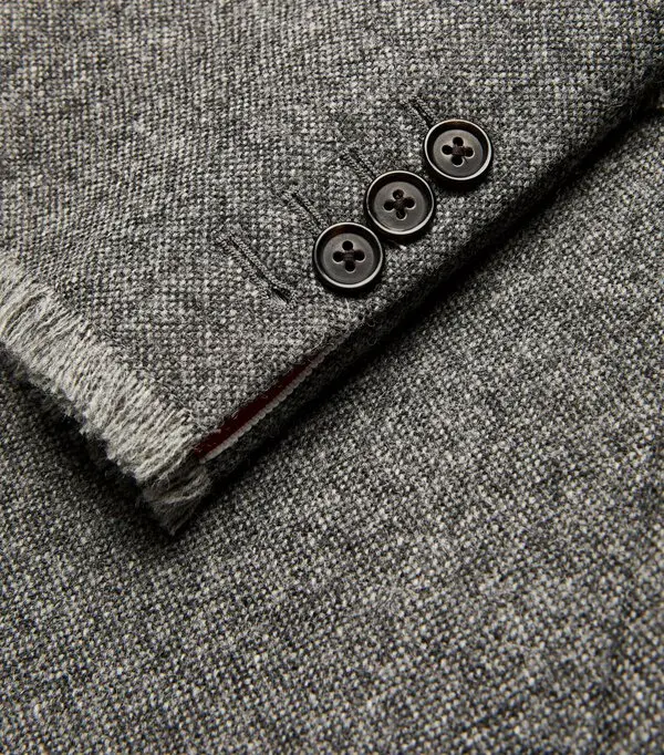 Thom Browne Wide Lapel Overcoat - Grey