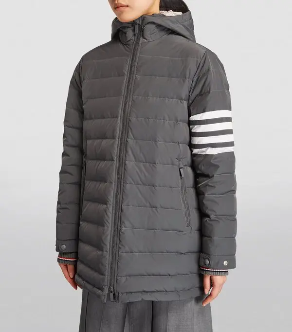 Thom Browne Down Puffer Jacket With Signature Stripes