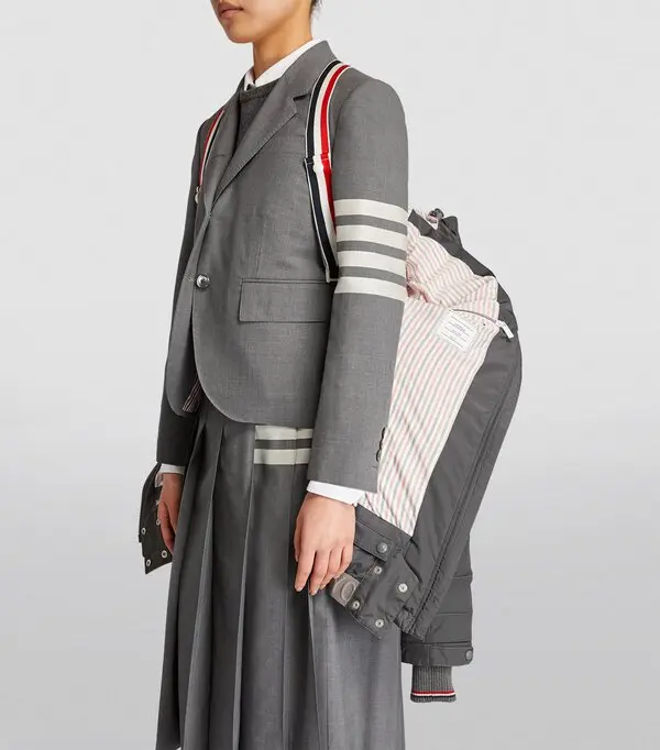 Thom Browne Down Puffer Jacket With Signature Stripes