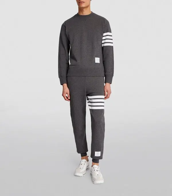 Thom Browne Four-stripe Sweatpants - Grey