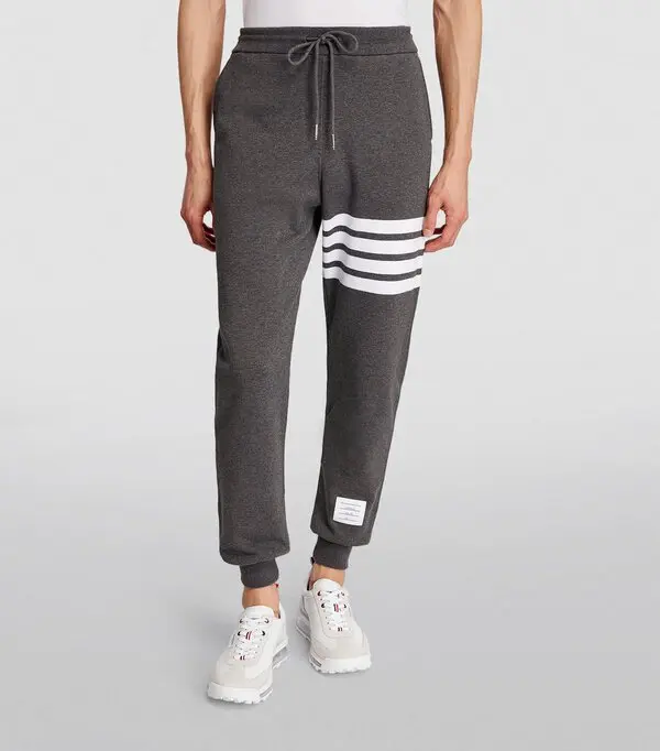 Thom Browne Four-stripe Sweatpants - Grey