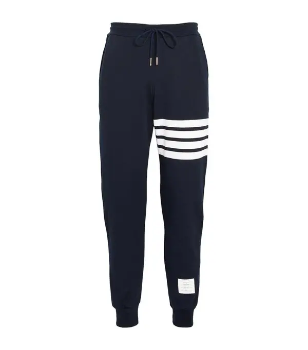 Thom Browne Four-stripe Sweatpants - Navy