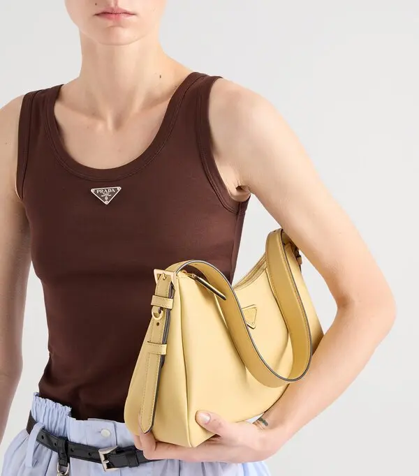 Prada Ribbed Triangle Tank Top