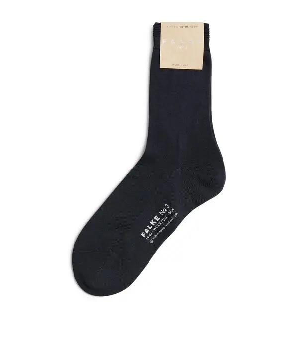 Falke Wool-silk No.3 Socks - Navy