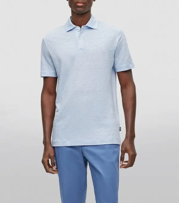 BOSS Linen Polo Shirt