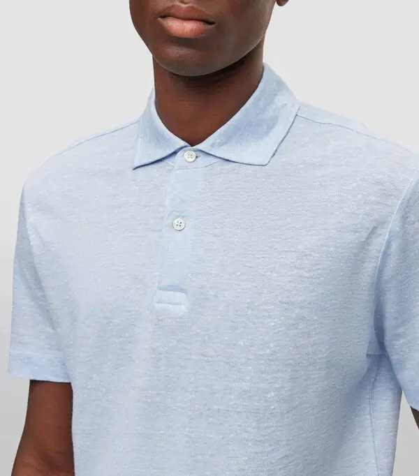 BOSS Linen Polo Shirt