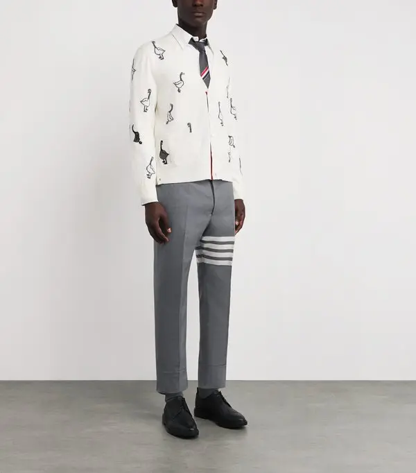 Thom Browne Wool 4-bar Stripe Tailored Trousers