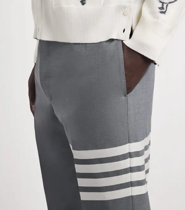 Thom Browne Wool 4-bar Stripe Tailored Trousers