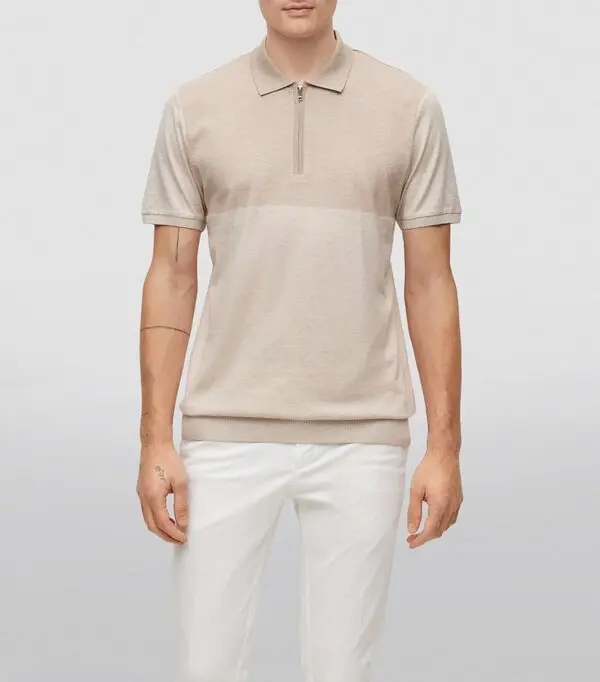 BOSS Cotton-silk Polo Shirt
