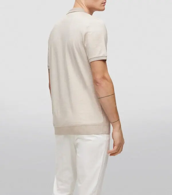 BOSS Cotton-silk Polo Shirt