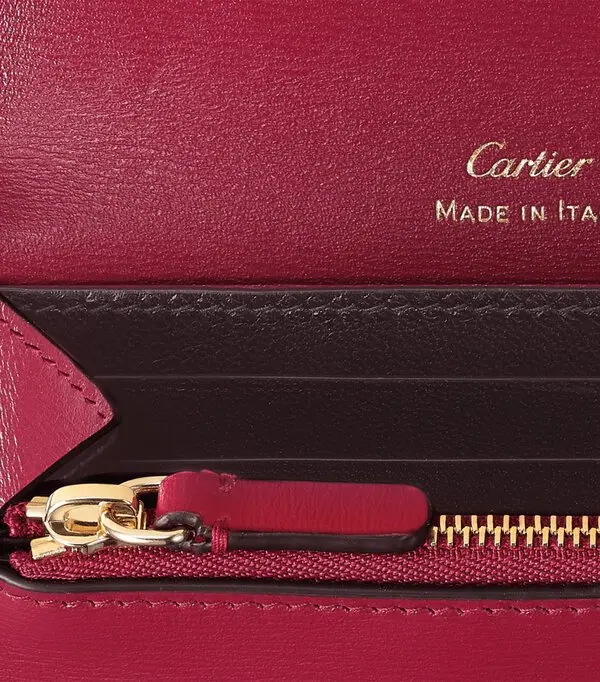 Cartier Calfskin Panthère De Mini Wallet - Red