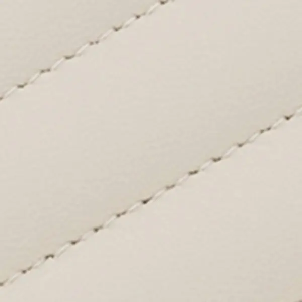 Saint Laurent Quilted Leather Monogram Wallet - White