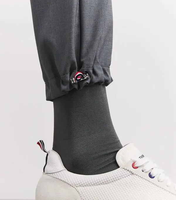 Thom Browne Wool 4-bar Trousers - Grey